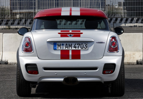 The back end of the 2012 Mini Cooper Coupe | Torque News